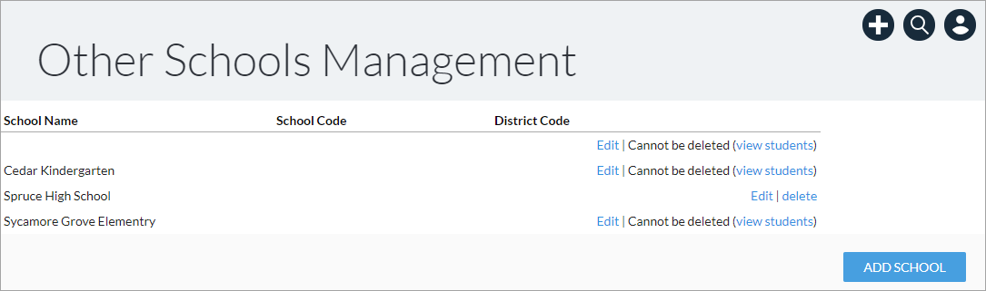 Student School History – MySchool Support