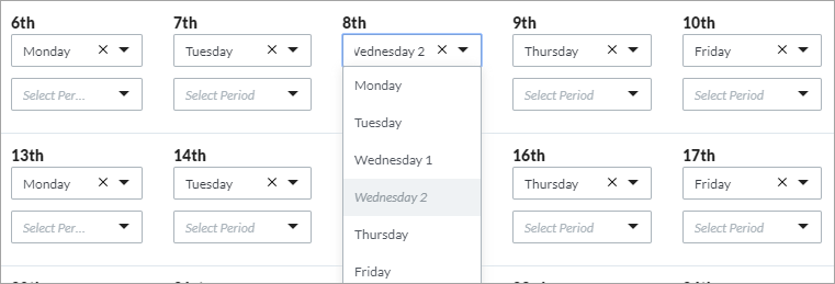 Timetable configuration – MySchool Support