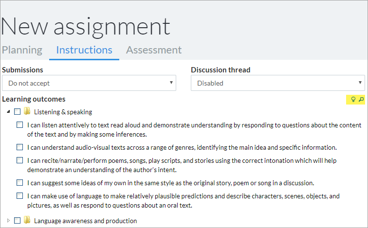 Creating Assignments – MySchool Support