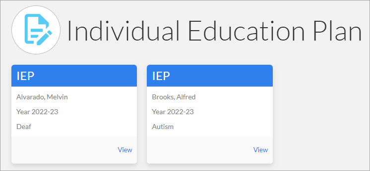 IEP - Creating your report and publishing – MySchool Support
